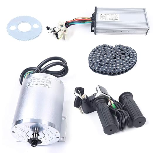 Amazon.com: ZGEXING Electric Brushless Motor Kit, 48V 2000W Electric ...