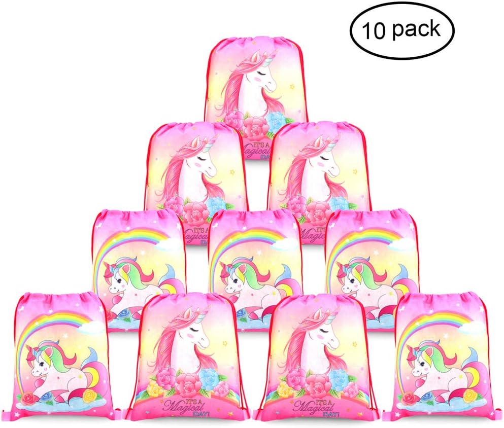Amazon.com: Konsait Cute Drawstring Backpack Bags for Kids Girls, Gift ...