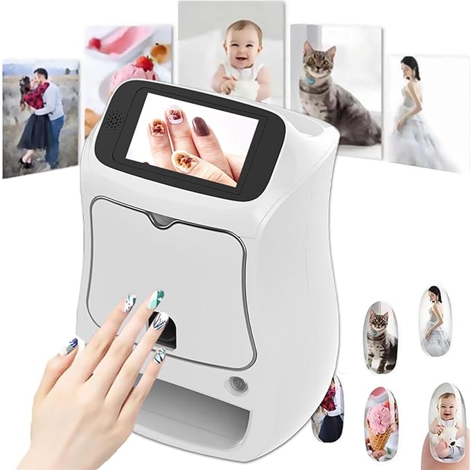 Amazon.com: Eastnmythet Digital Mobile Nail Art Printer, 3D Automatic ...