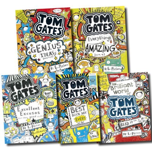 Tom Gates Collection Liz Pichon 5 Books Set Pack (The Brilliant World ...