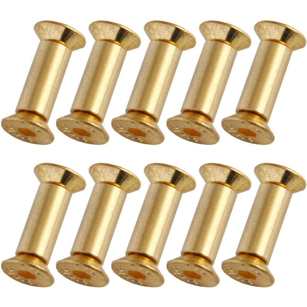 Amazon.com: TEAMWILL 10PC Brass Knife Handle Pin Rivets Knife Fasteting ...