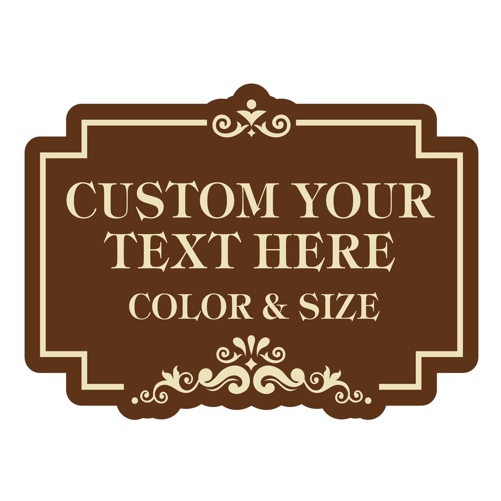 Amazon.com : Custom Sign Outdoor Metal - Personalized Sign for Outside ...