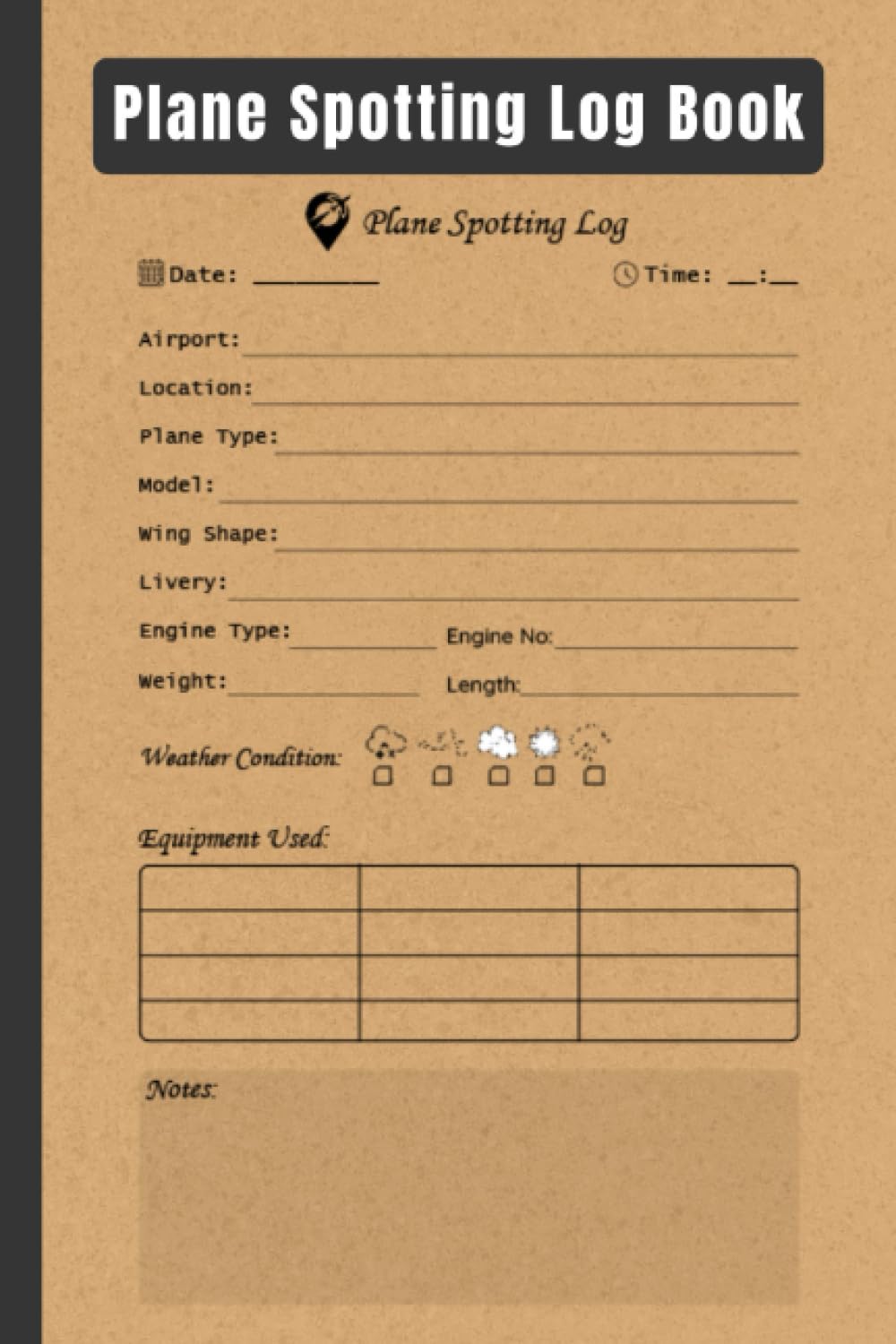 Plane Spotting Log Book: An Ultimate Companion for Aviation Enthusiasts and Plane Spotters: Fox ...