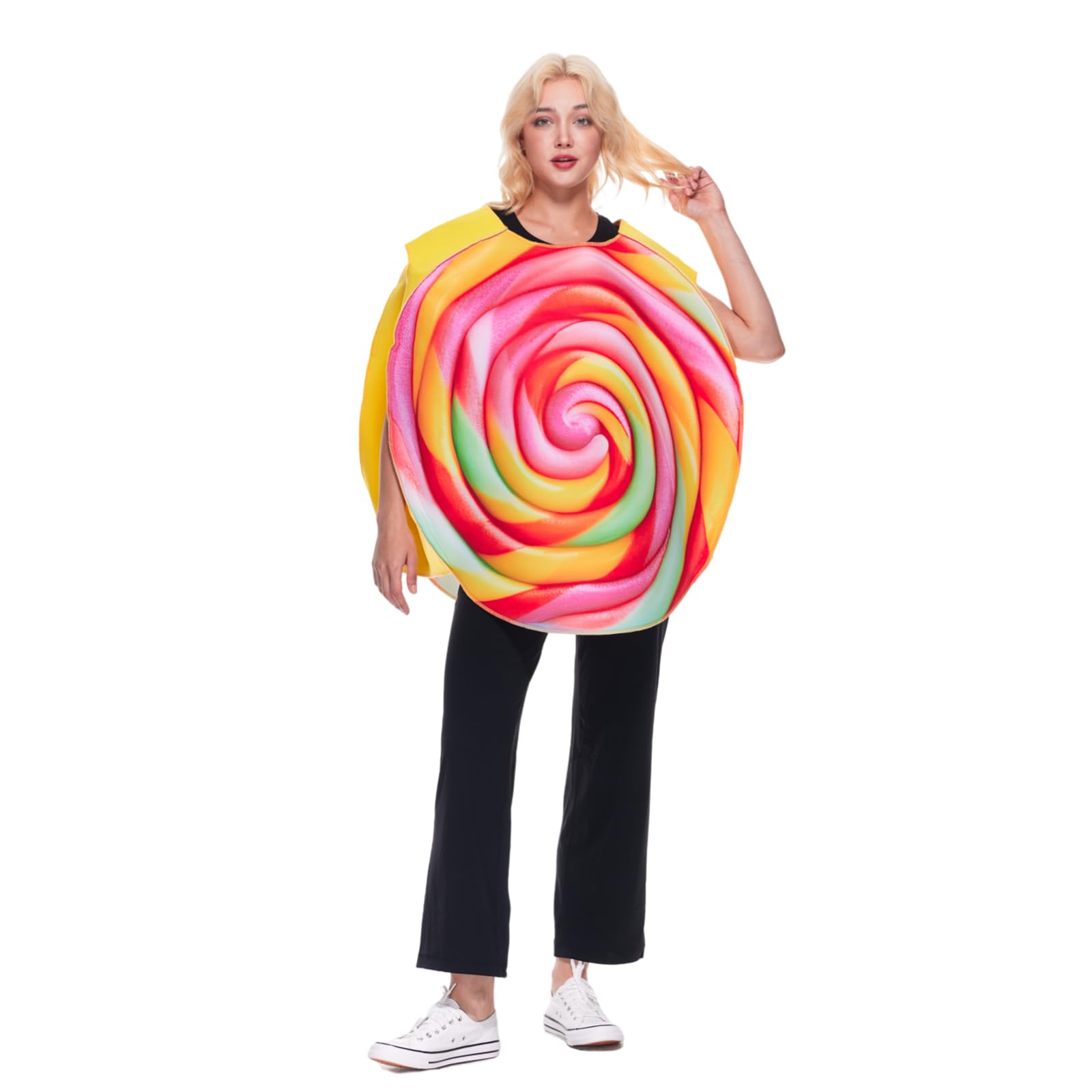 Snapklik.com : Adult Lollipop Costume Halloween Rainbow Candy Outfits ...