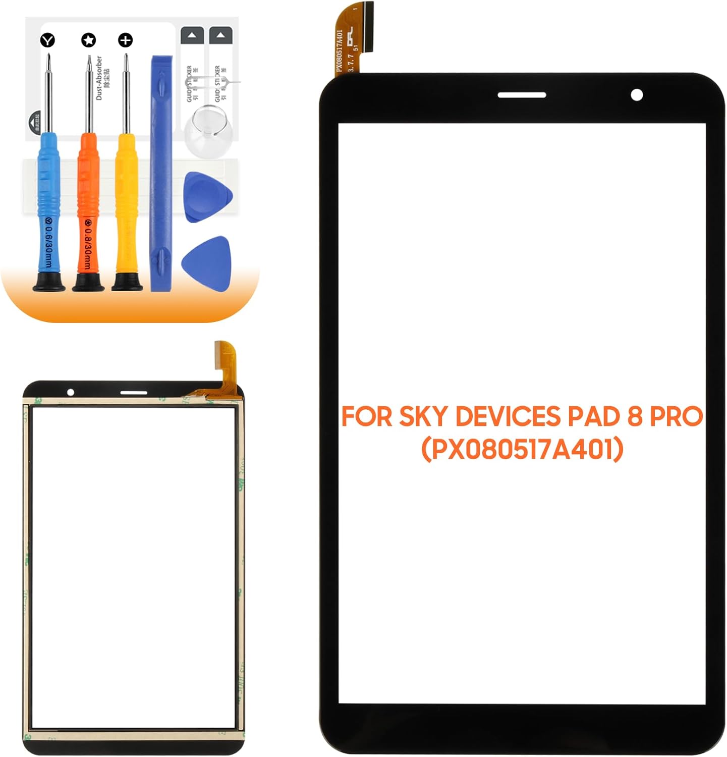 Amazon.com: Para Sky Devices Pad 8 Pro Reemplazo de pantalla 8.0 "para ...