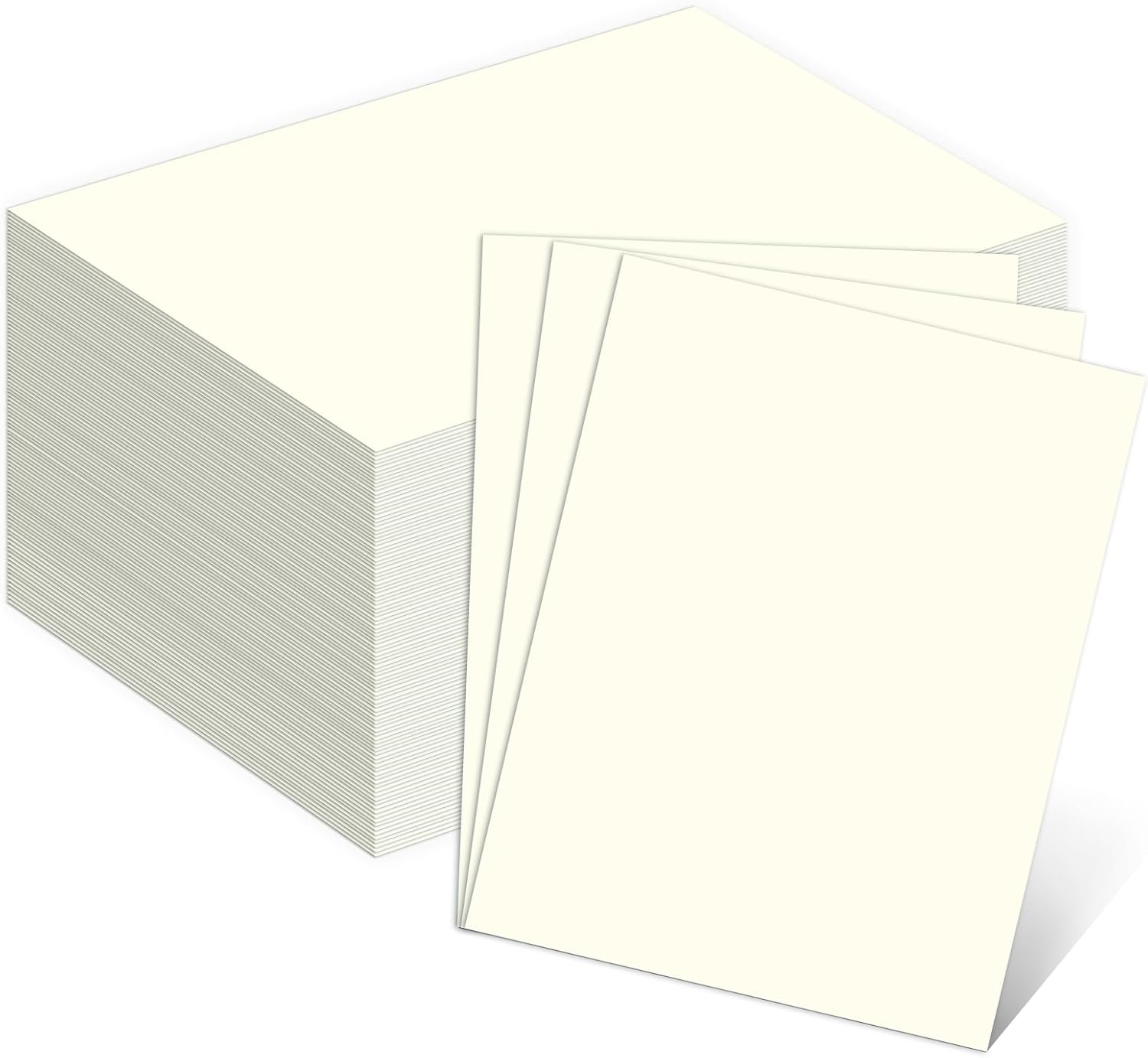 Amazon.com : 110lb Cream Cardstock, Goefun 100 Sheets Ivory Cardstock ...