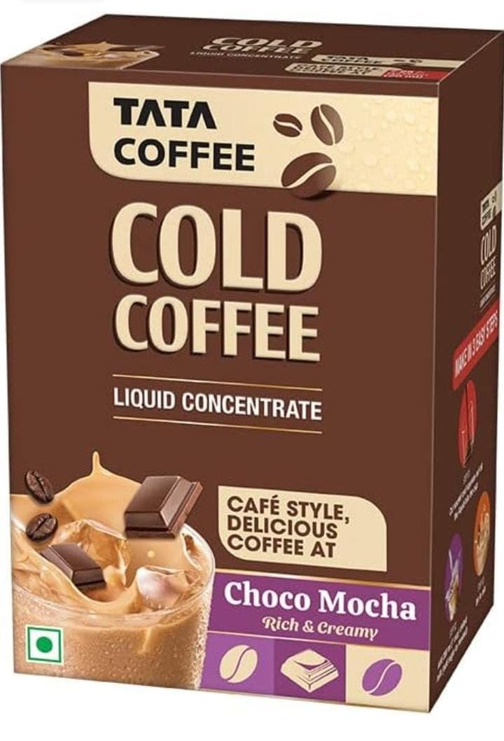 Tata Coffee Cold Coffee, Liquid Concentrate, 400Ml, 20 Sachets Brown ...