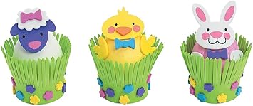 Amazon.com: Foam Easter Egg Decorating Craft Kit (One Dozen)Easter ...