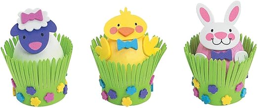 Amazon.com: Foam Easter Egg Decorating Craft Kit (One Dozen)Easter ...