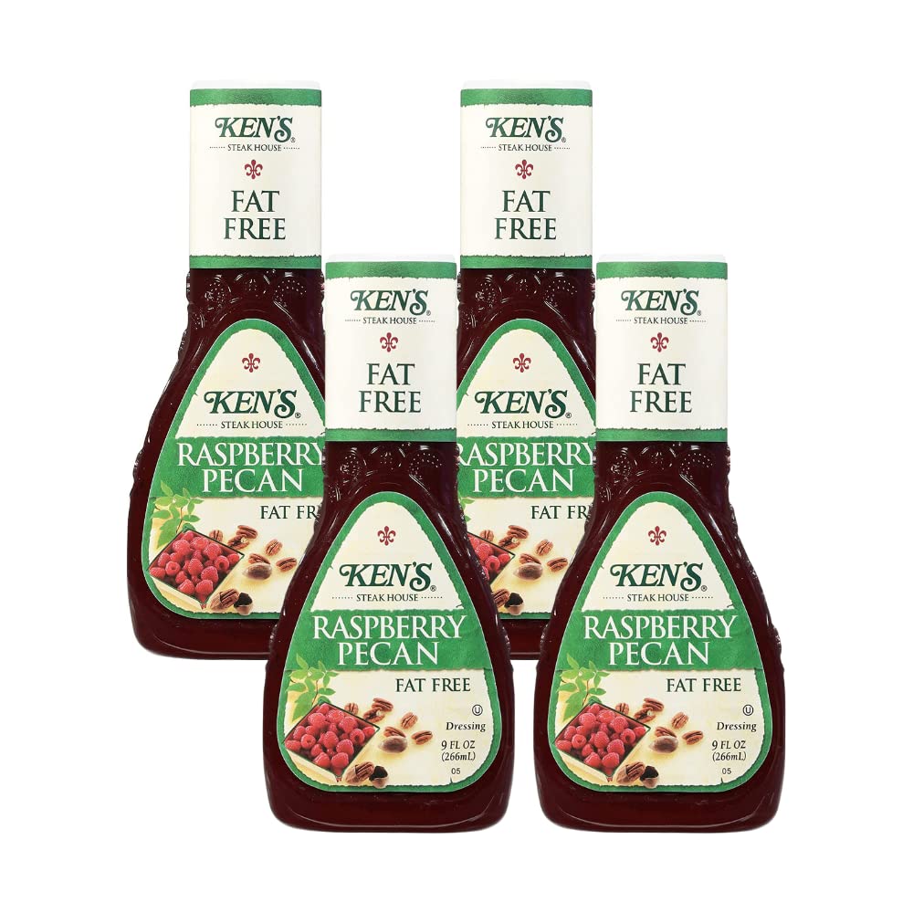 Amazon.com : Ken's Steak House Fat Free Raspberry Pecan Dressing 9 Fl ...