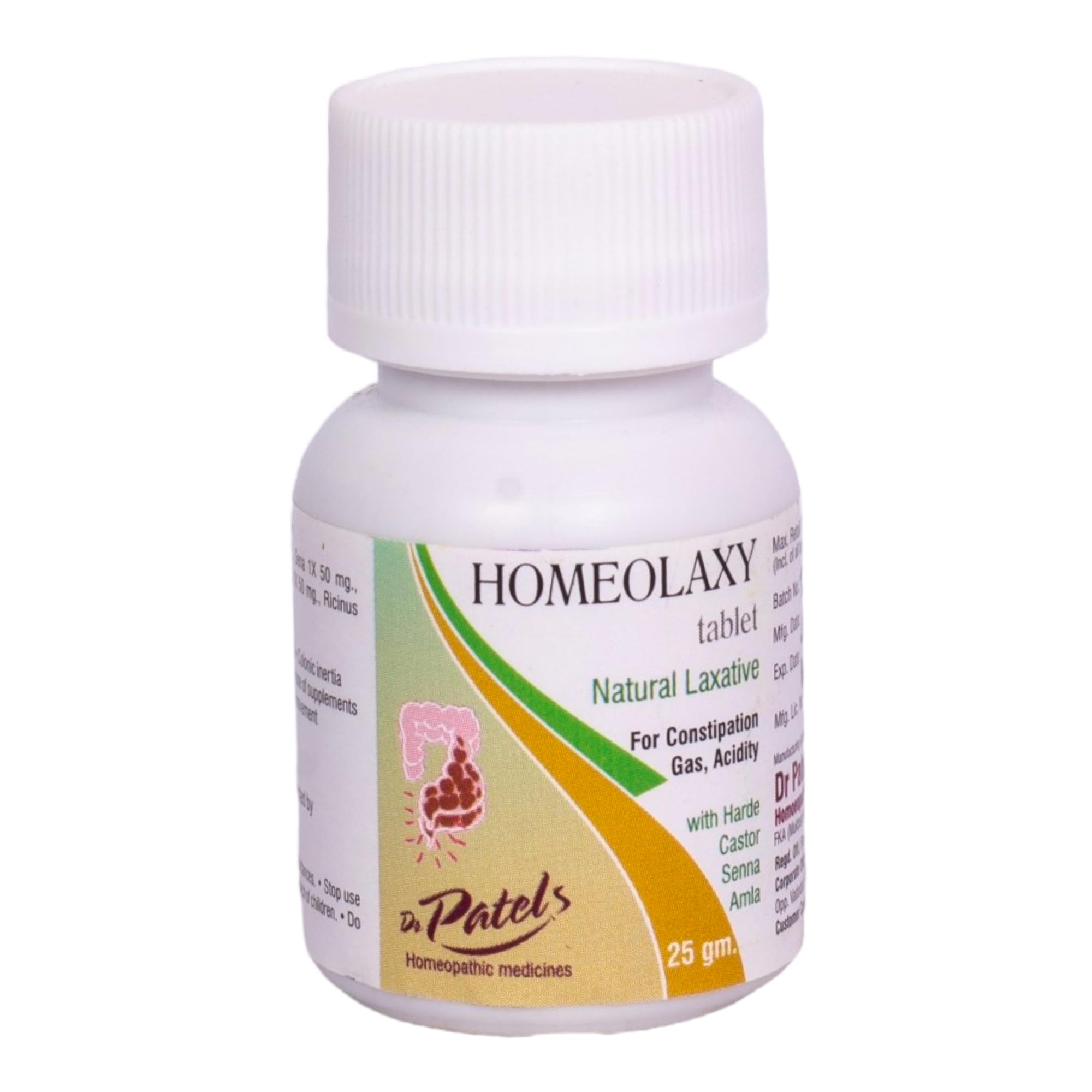 Buy Dr Patel's Homeopathic Homeolaxy Tablets for Constipation, Gas ...