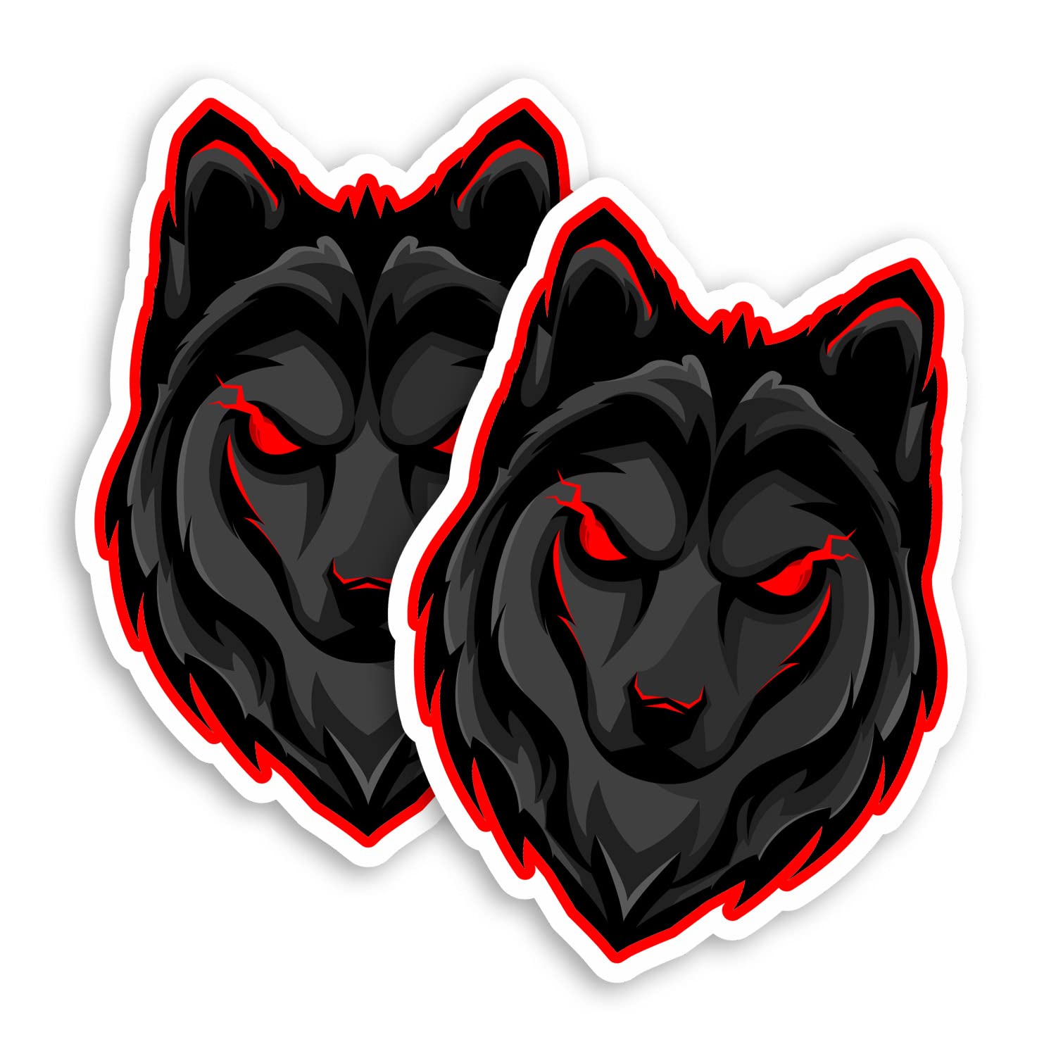 Angry Wolf Black Wolves