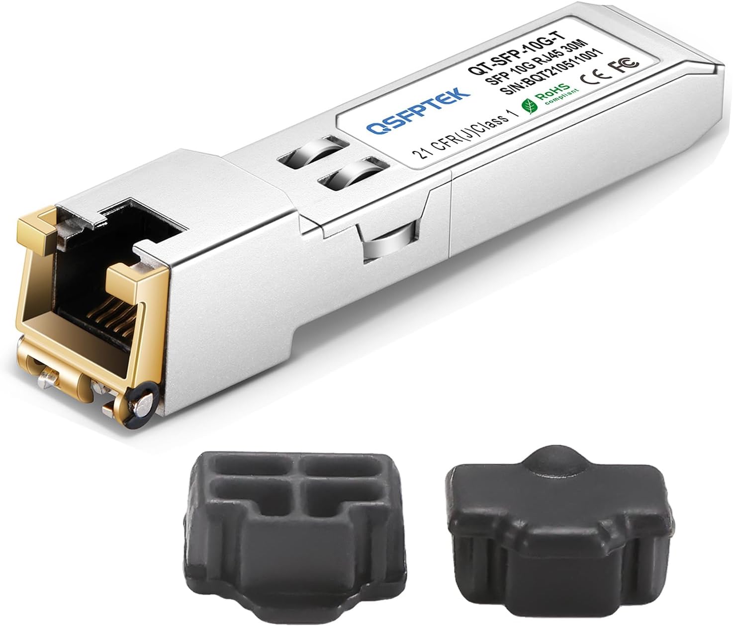 Amazon.com: 10G SFP+ to RJ45 Module - 10 Gigabit Ethernet Copper ...