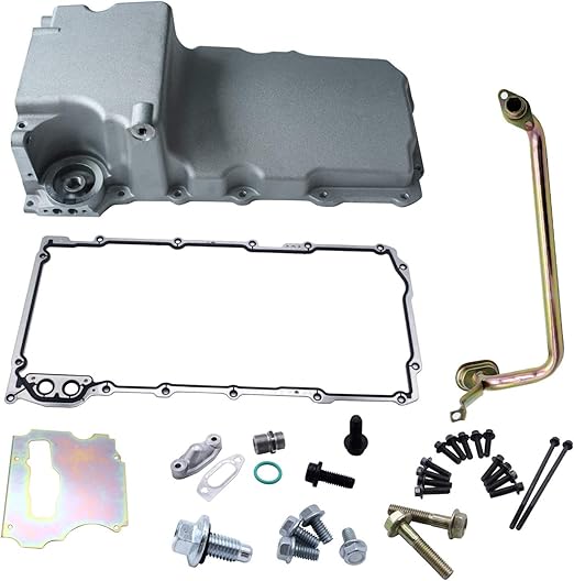 Amazon.com: 1 Set 302-1 Engine Oil Pan Aluminum LS Swap Retrofit Rear ...