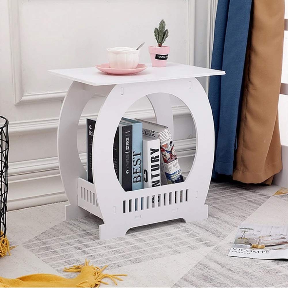 SS ARTS Wood Plastic Coffee Table with Magazine Storage/Printer Table ...