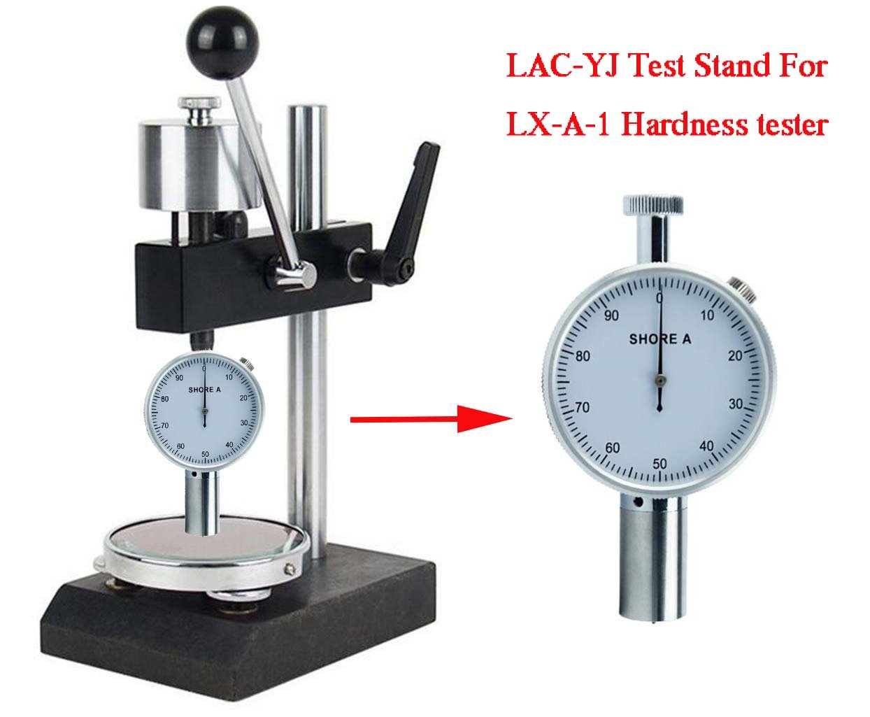 Vtsyiqi Shore Hardness Test Stand Shore Type A C Durometer | Desertcart ...