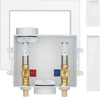 Amazon.com: sicoince Washing Machine Outlet Box with Water Hammer ...