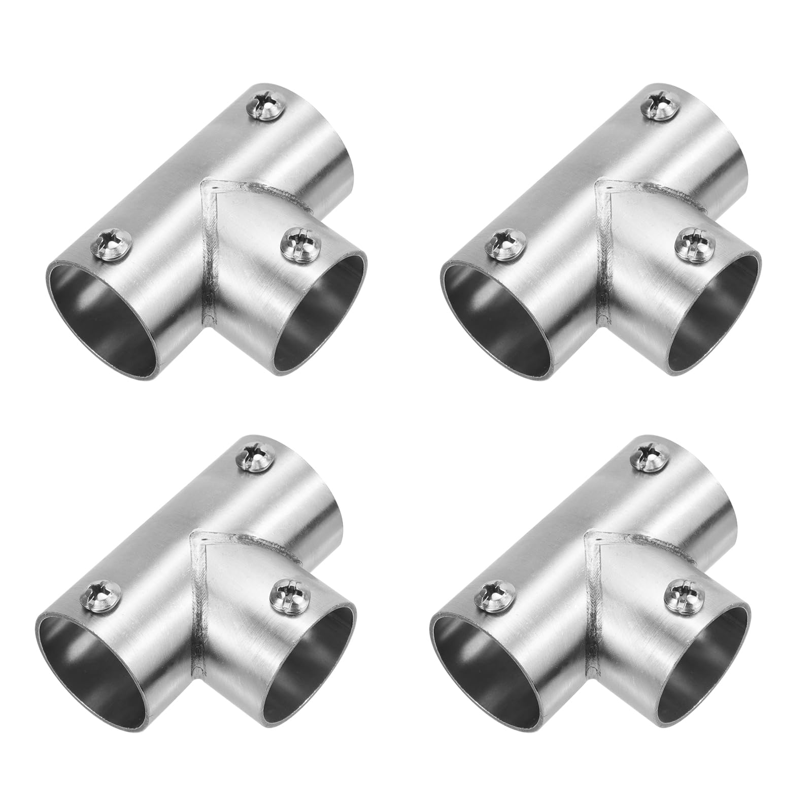 Antrader T Pipe Clamps 1 inch,4Pcs Chain Link Fence Clamps,Metal Socket ...