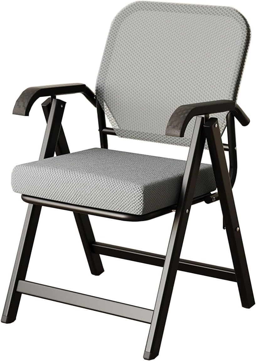 DECAKE Office Chairs Ergonomic, Folding Chair Metal Commercial Folding ...