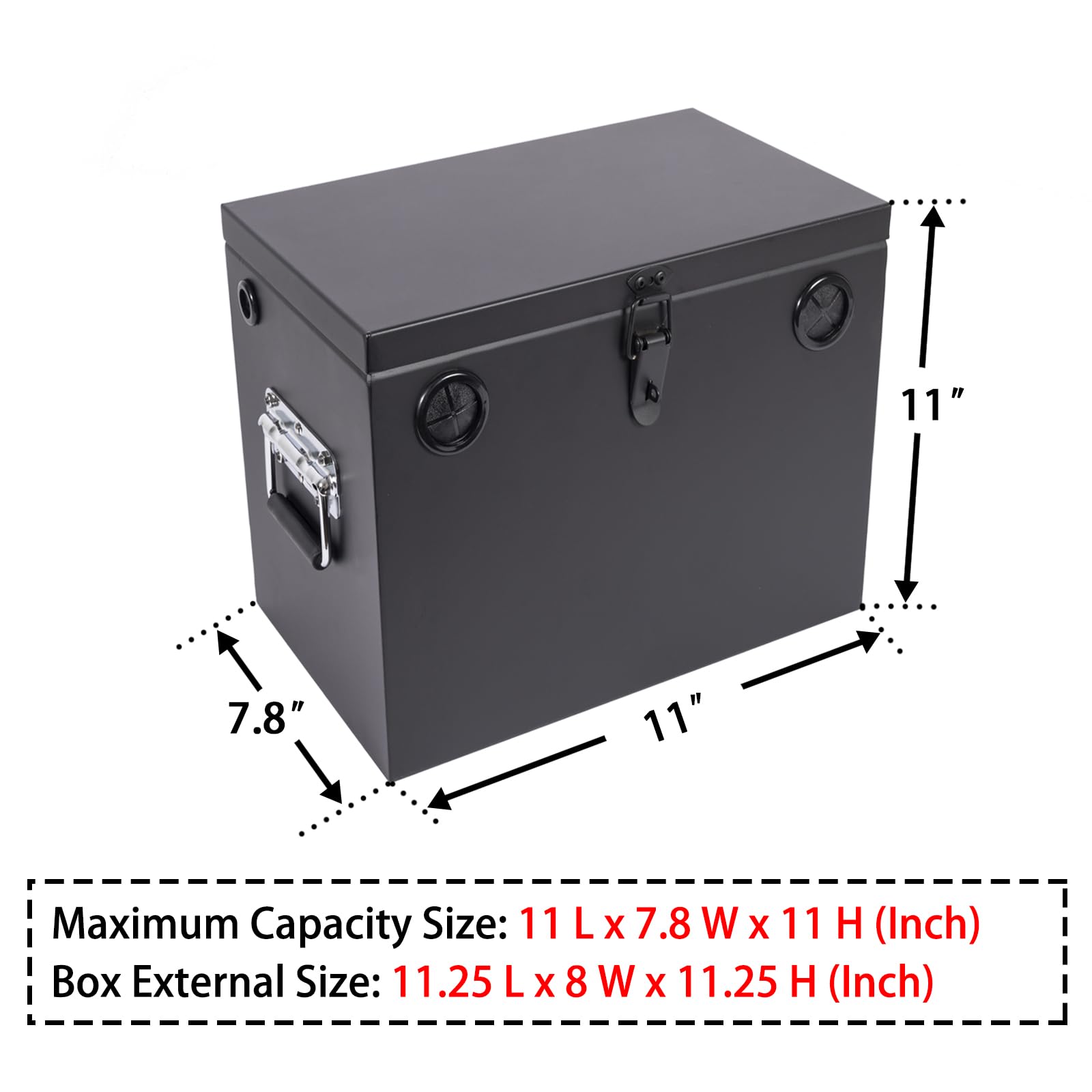 Snapklik.com : Peastorm Trailer RV Marine Battery Box - 12V Waterproof ...