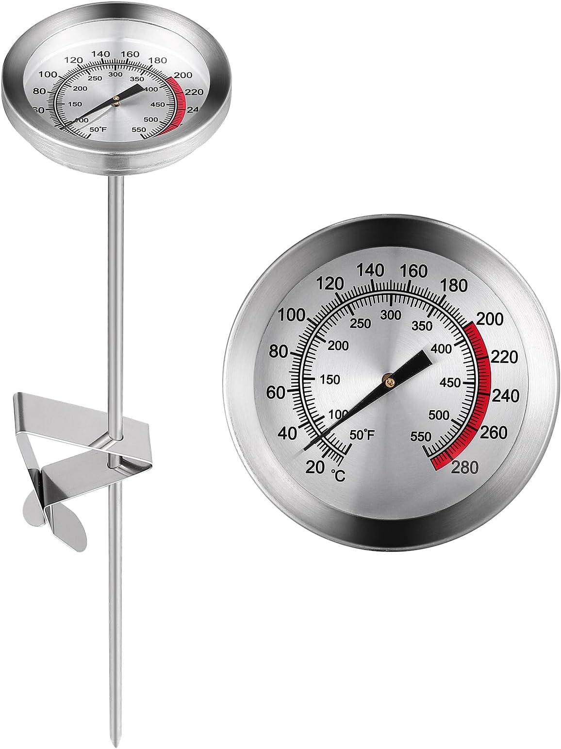 Cabilock 1pc Fry Thermometer with Instant Read,Oil Thermometer Long ...