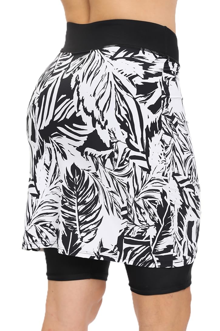 Snapklik.com : Micosuza Womens Skirted Swim Short Sun Protective UPF 50 ...