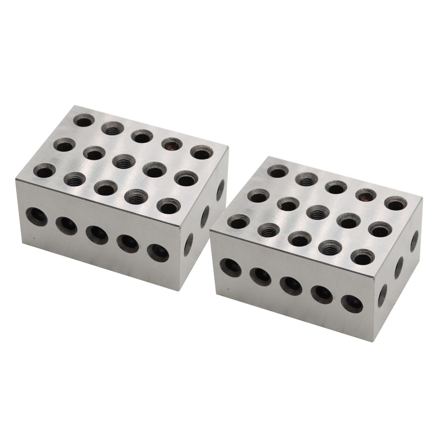 Aspaton Pair of Ultra-Precision 2x3x4-Inch Parallel Blocks 23 Holes 3/ ...