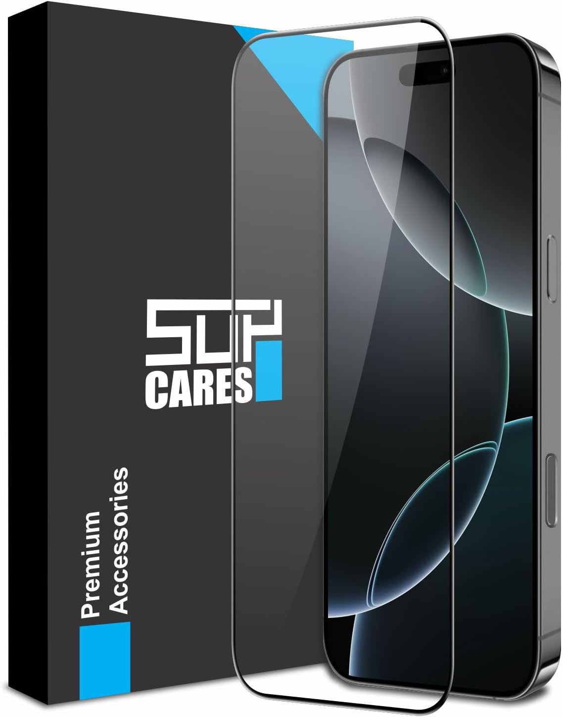 ESR 3 Packs for iPhone 16 Pro Max Tempered Glass Screen Protector, 9H ...