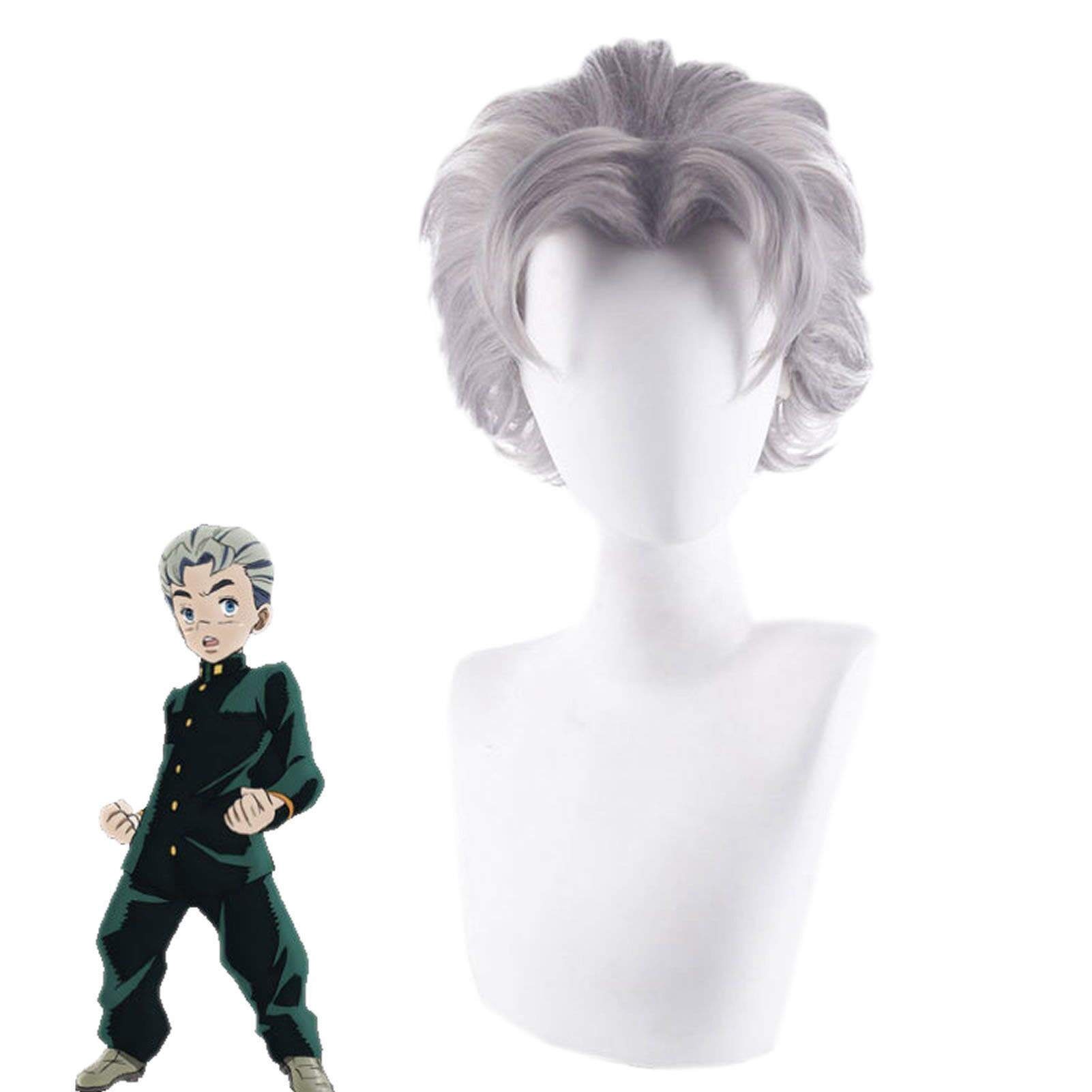 Snapklik.com : Koichi Hirose Wig Anime Cosplay Costume Short Silver Hair