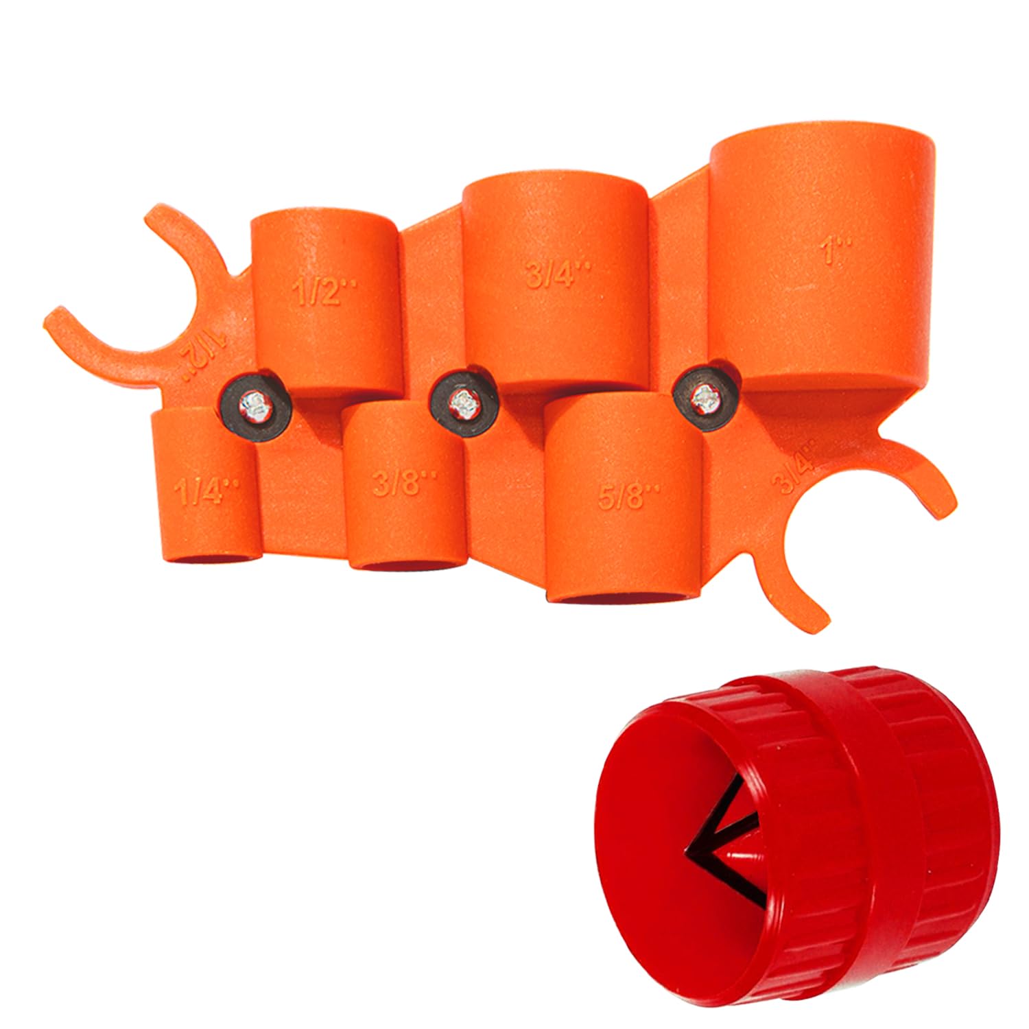 Snapklik.com : HUAREW 1/4 - 1 Depth Gauge And Pipe Deburring Tool Kit