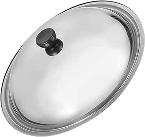 Amazon.com: HOLIDYOYO Stainless Steel Cooking Pot Lid,34cm Universal ...