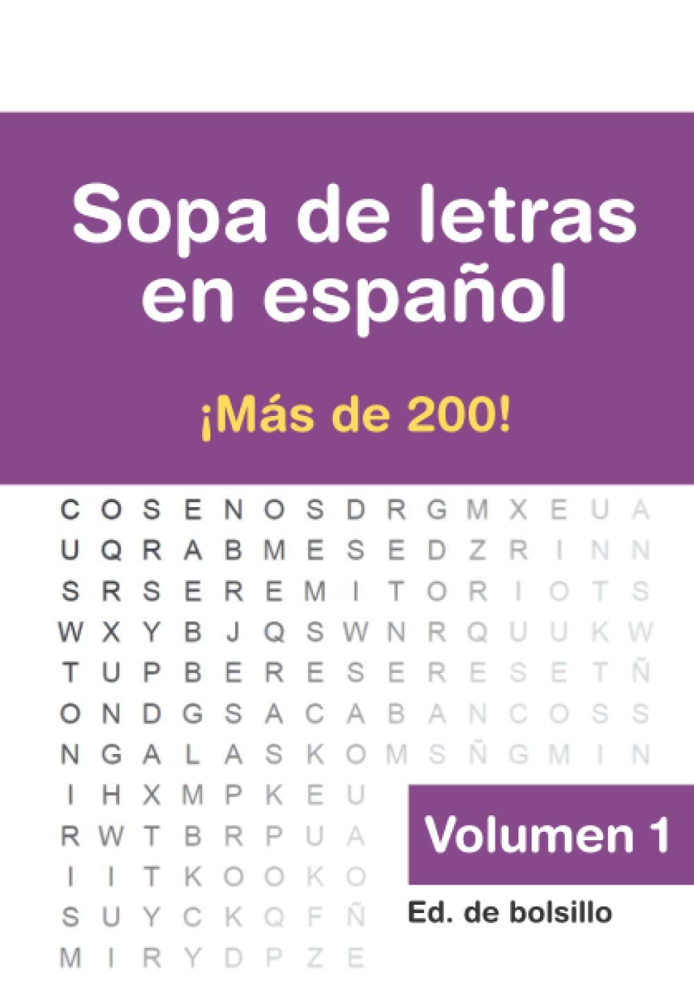 Buy Sopa de letras en español: Más de 200 sopas | Edición de bolsillo ...