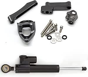 Amazon.com: FXCNC Motorcycle CNC Steering Damper Stabilizer Buffer ...