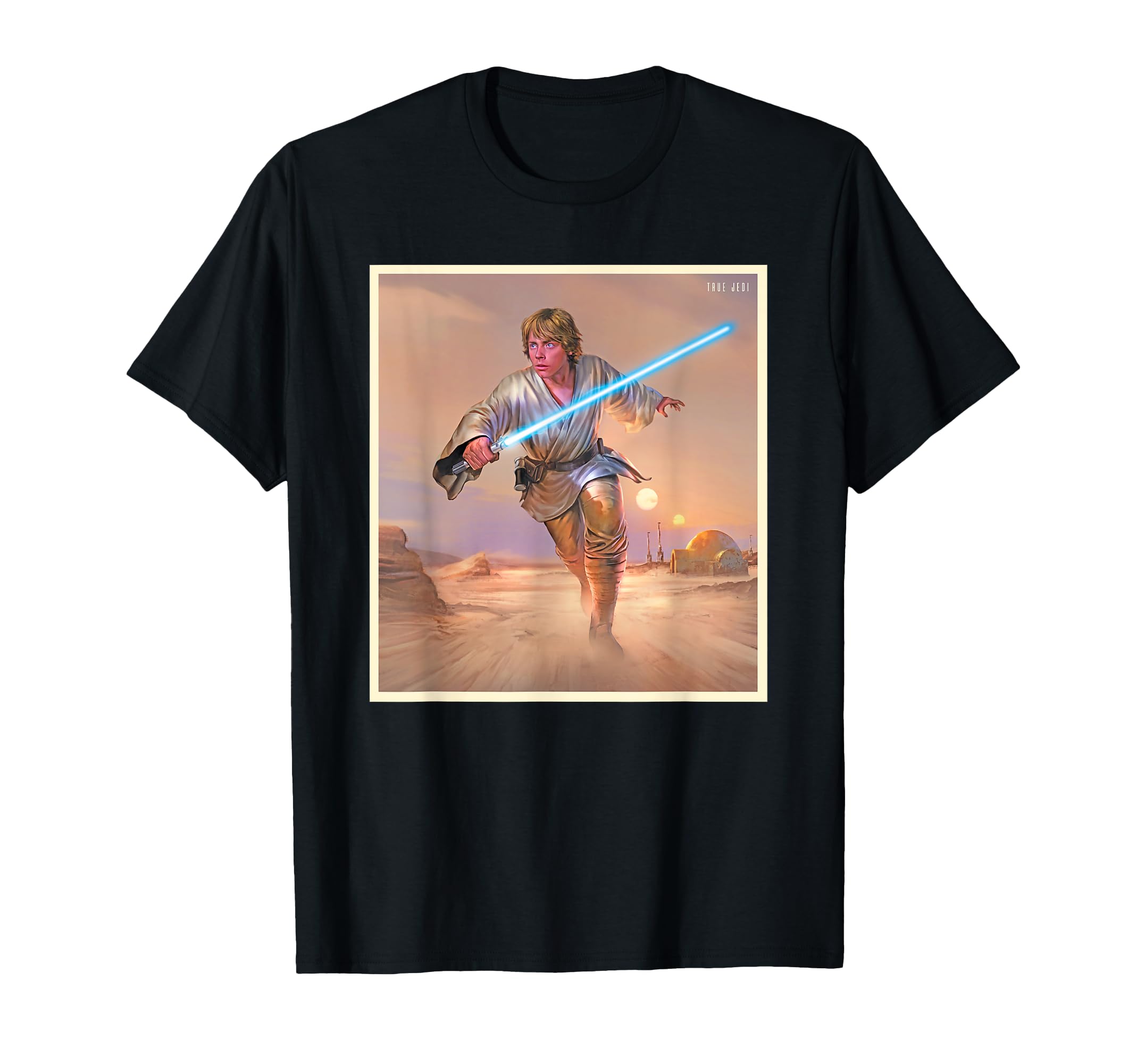Amazon.com: Star Wars Camiseta Luke Skywalker True Jedi, Negro, S ...