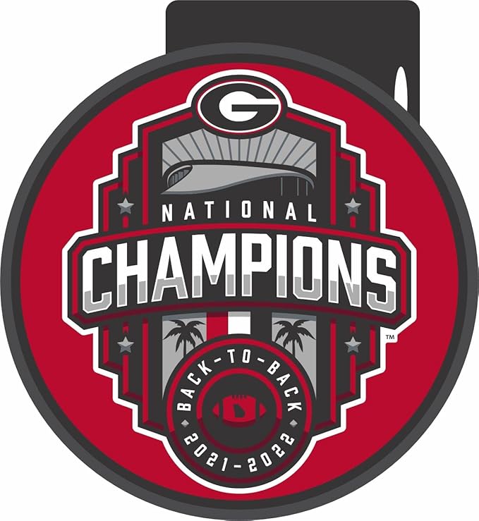 Amazon.com: Georgia Bulldogs 2022 National Championship Trailer Hitch ...