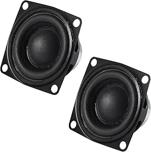 Amazon.com: ALMOCN 2PCS 2" 4Ohm 10W DIY Small Full Range Audio Speaker ...