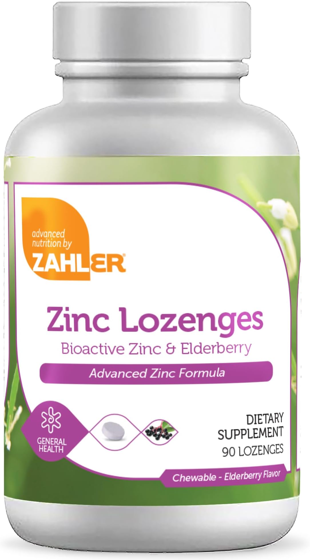 Amazon.com: Zahler Elderberry Zinc Lozenges for Adults & Kids ...