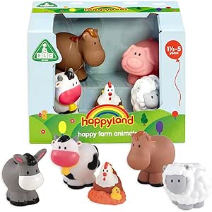 Early Learning Centre Happyland Happy Farm Animals For Children From 18 ...