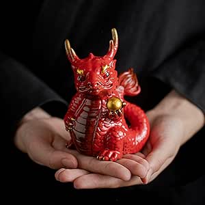 Amazon.com: AETVRNI Small Chinese Dragon Statue Traditional Chinese ...