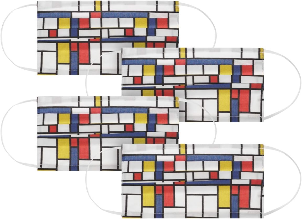 Piet Mondrian mouth- and nose mask for art enthusiasts | fabric ...