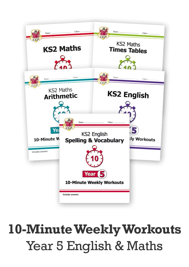Year 5 Maths & English - 10-Minute Weekly Workouts 5-book bundle ...