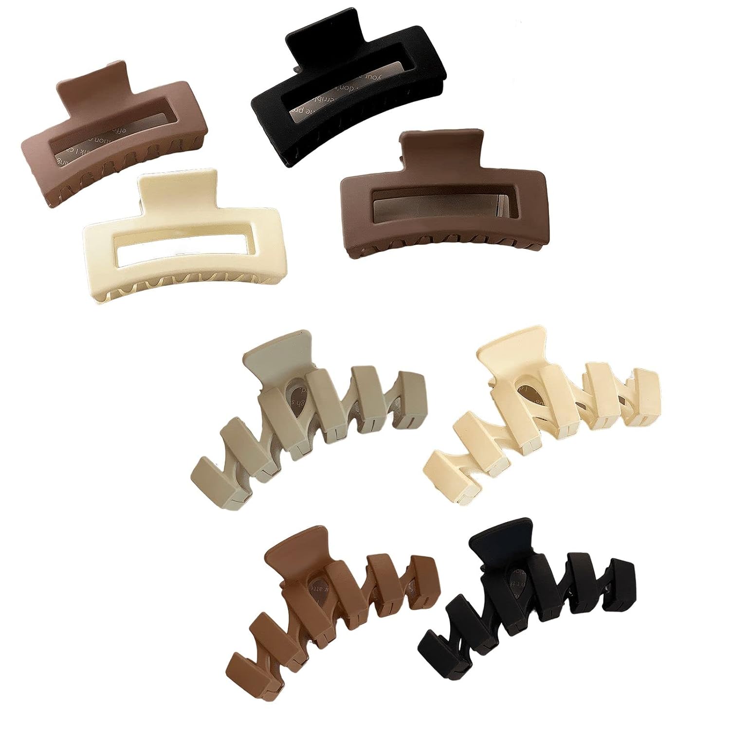 Amazon.com: Medium Large Claw Clips Big Hair Clip For Thick & Thin Hair ...
