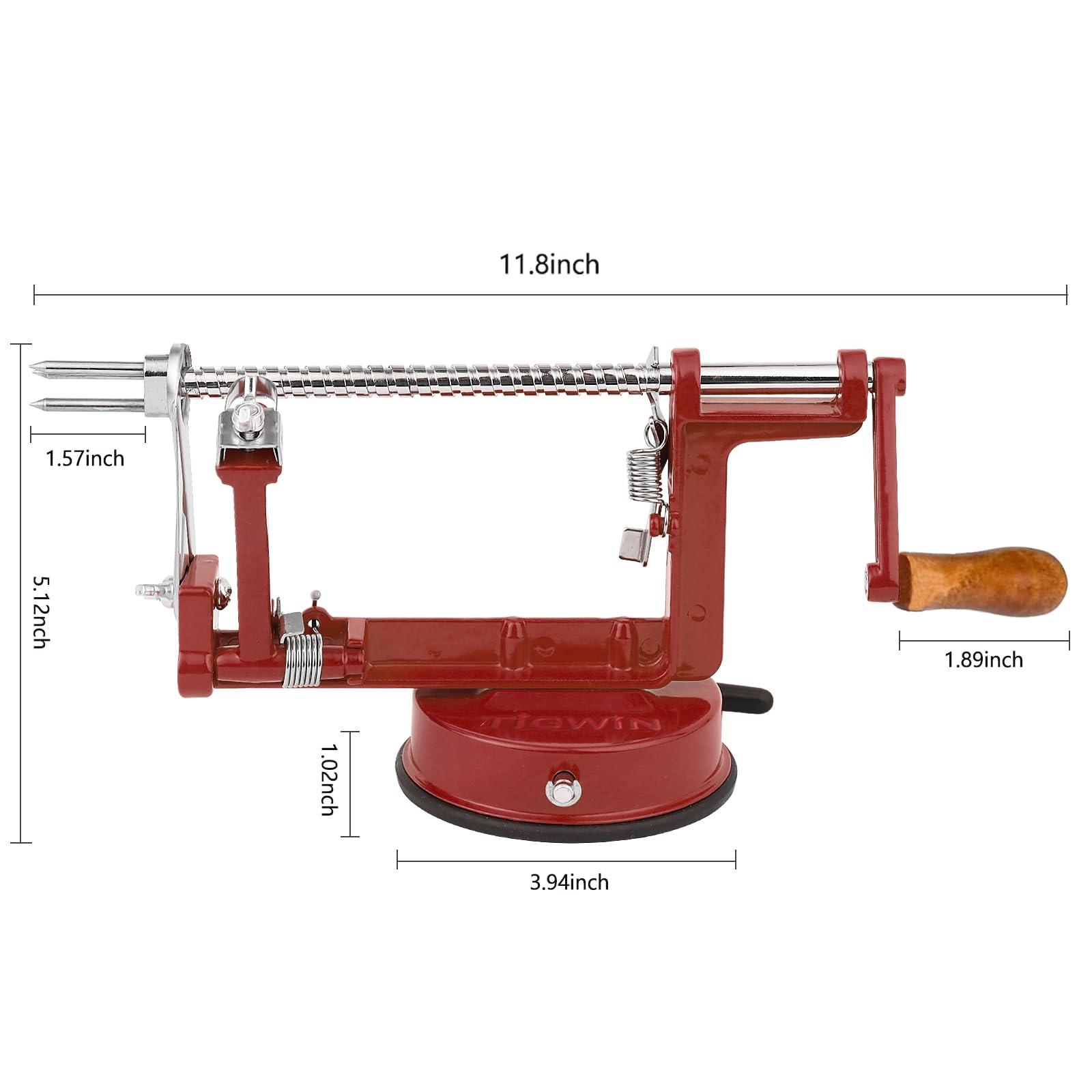 Snapklik.com : Apple Peeler Corer, Long Lasting Chrome Cast Magnesium ...