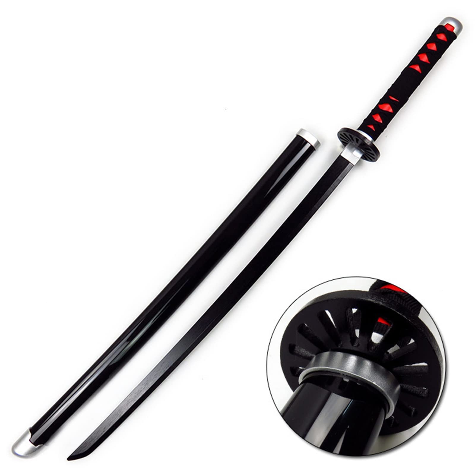 Buy YAO TIAN Samurai , Anime Black Samurai Ninja with Scabbard, Katana ...