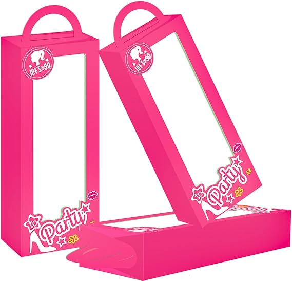 Amazon.com: JWSCYSY 12PCS Pink Doll Party Favor Boxes Hot Pink Gift ...