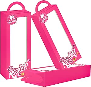 Amazon.com: JWSCYSY 12PCS Pink Doll Party Favor Boxes Hot Pink Gift ...