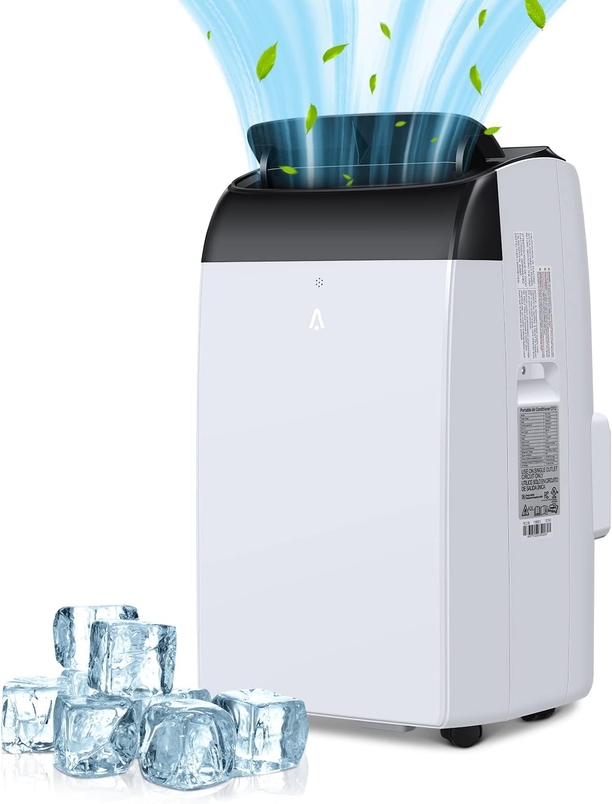 Amazon.com: 12,000 BTU Portable Air Conditioner Cools Up to 500 Sq.Ft ...