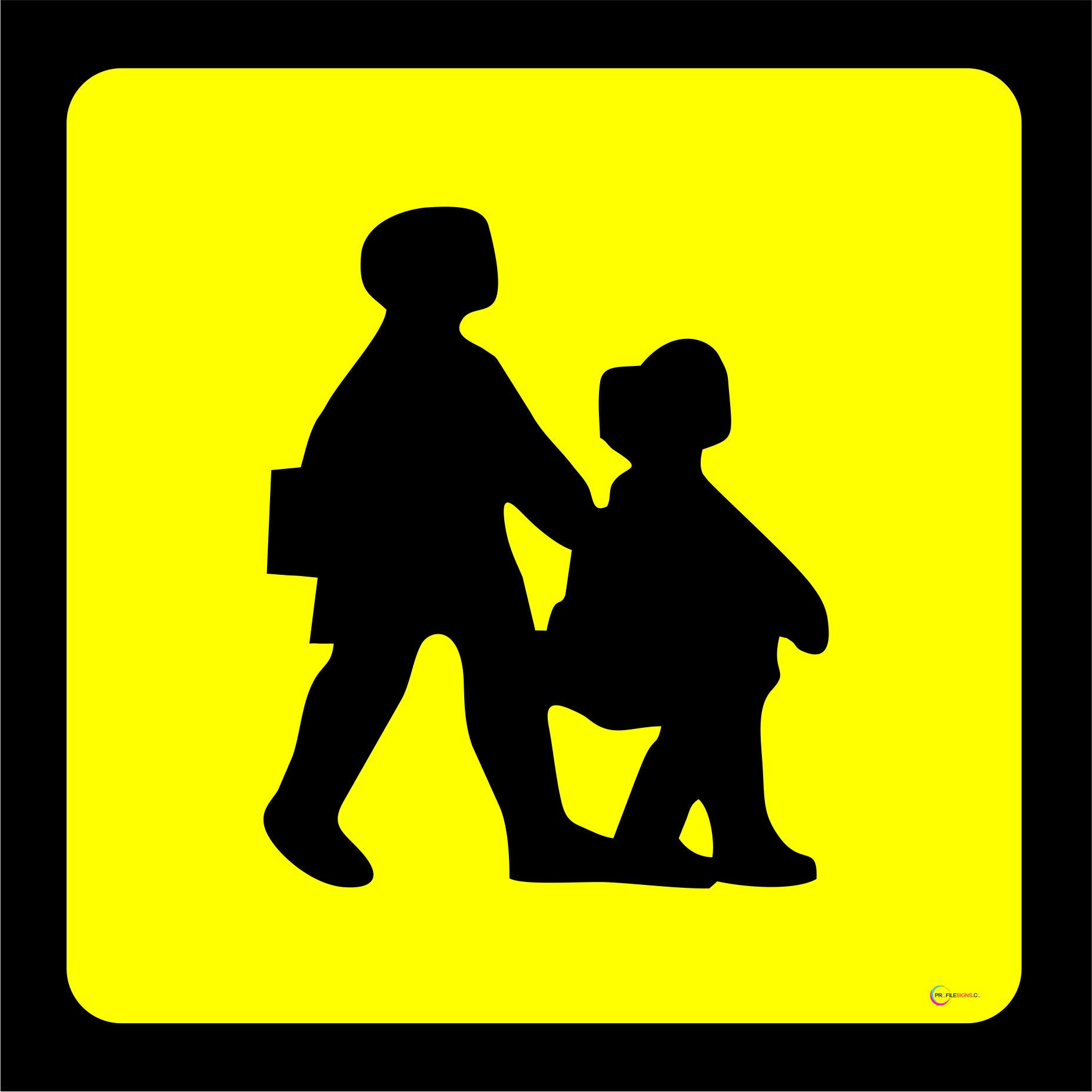 Reflective School Bus Sign - Size 250x250mm Other For Front Bonnet ...