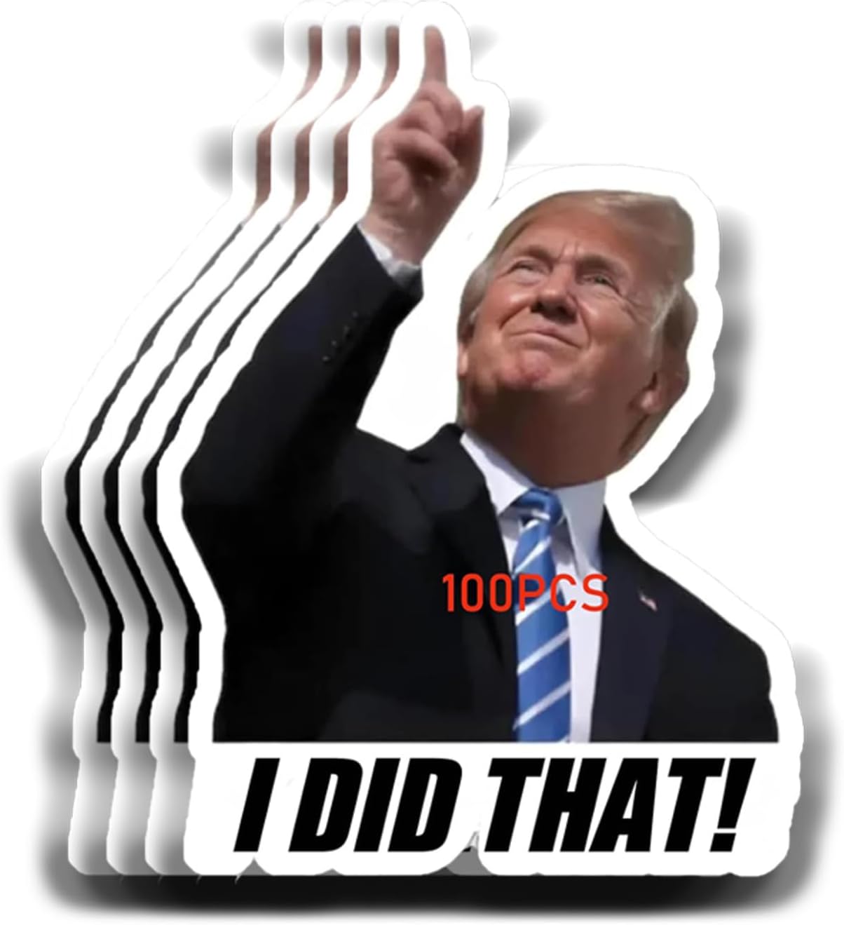 Amazon.com: 100pcs Trump I Did That Stickers Gas Pump Stickers Decal ...