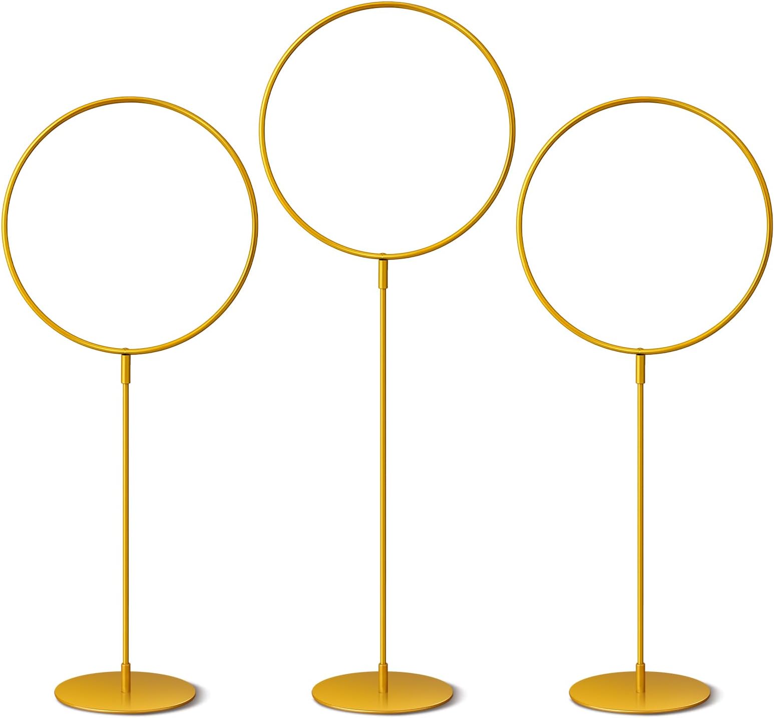 Amazon.com: CroBlissful 3 Pieces Gold Metal Round Hoop Magical Wizard Party Hoop with Stand Gold ...